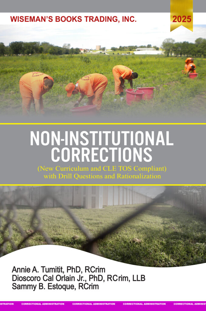 Institutional Correction for Criminology Students - Wiseman's Books ... Institutional Correction for Criminology Students - Wiseman's Books ...
